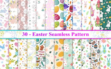 Happy Easter Seamless Pattern 323161 Templatemonster