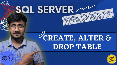 Create Alter And Drop Table In Sql Sql Server For Beginners 06