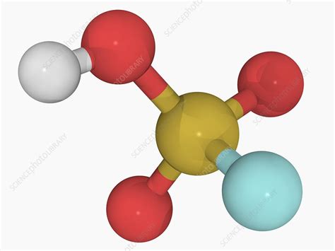 Fluorosulfuric Acid Molecule Stock Image F004 6357 Science Photo