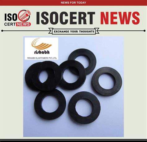 Rishabh Elastomers Pvt Ltd Awarded Iso 9001 2015 Certificate