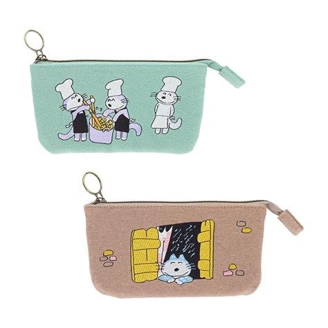 11ぴきのねこ 刺繍ポーチ 2柄 M便 12 11cat Pouch おなまえ工房 通販 Yahooショッピング