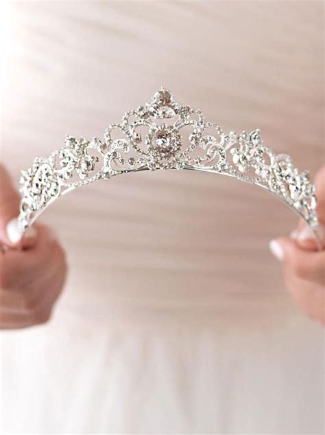 Gold Rhinestone Wedding Tiara Royal Bridal Crown Gold Etsy Gold