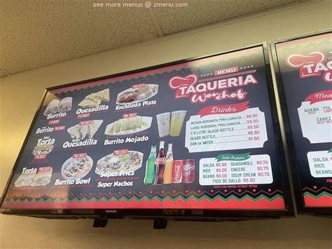 Online Menu Of Taqueria Wen Chef Restaurant Bellflower California