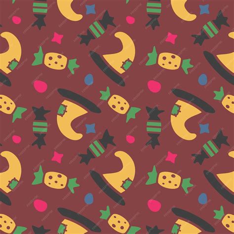 Premium Vector Halloween Seamless Vector Illustration