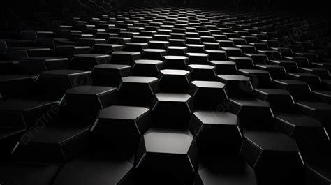 New Abstract Black Hexagonal Background 3d Rendered 3d Rendering