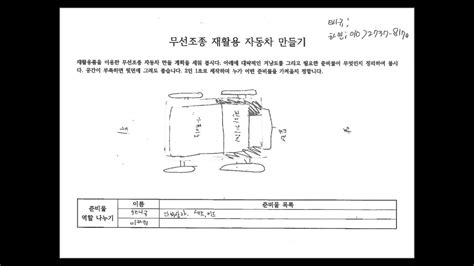 무선조종자동차 설계도 Youtube