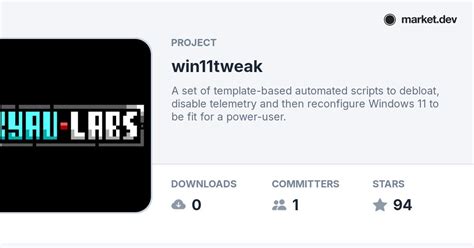 Win11tweak Ecosystem Directory Marketdev