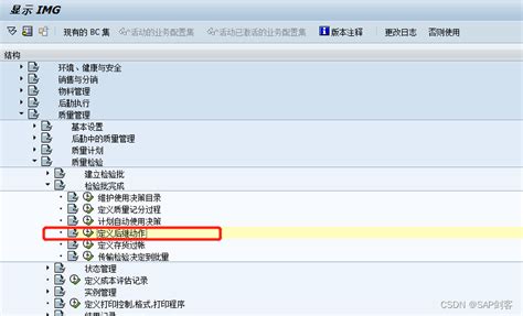 【qm】自定义检验批完成后续动作 Sap质量检验使用决策代码如何维护 Csdn博客
