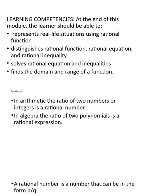 Rational Functions 2 Pdf Equations Polynomial