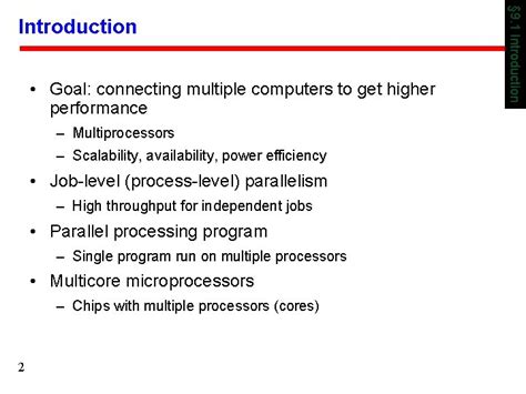 Parallelism Multicores Multiprocessors And Clusters Adapted From Computer
