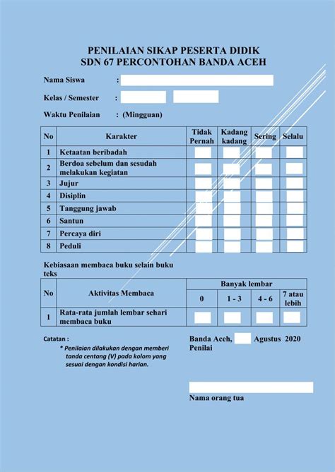 Angket Penilaian Peserta Didik Worksheet Live Worksheets