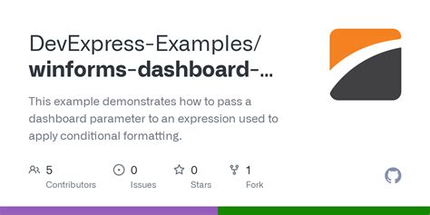 GitHub DevExpress Examples Winforms Dashboard Pass Dashboard