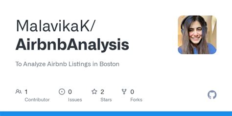GitHub MalavikaK AirbnbAnalysis To Analyze Airbnb Listings In Boston