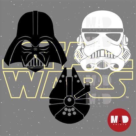 Darth Vaderstormtroopermillennium Falcon Sticker Vinyl Decals