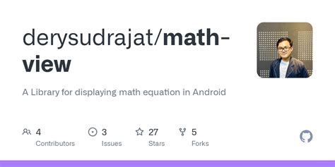github derysudrajat math view a library for displaying math equation