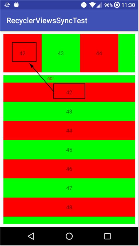 Android How To Sync Scrolling First Positions Of Recyclerviews