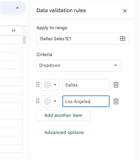How To Add Drop Down Lists In Google Sheets Updated