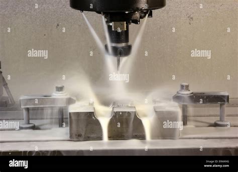 CNC Lathe Processing Stock Photo Alamy
