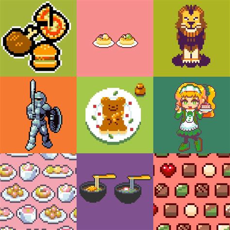 にくましホミニン☕️ On Twitter 最近作った作品から遡ってまとめてみました。 Pixelart Dotpict