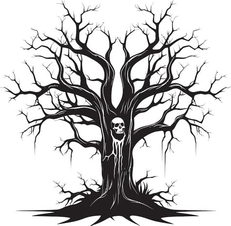 Premium Vector Lasting Serenity Depiction Of A Dead Trees Decay In