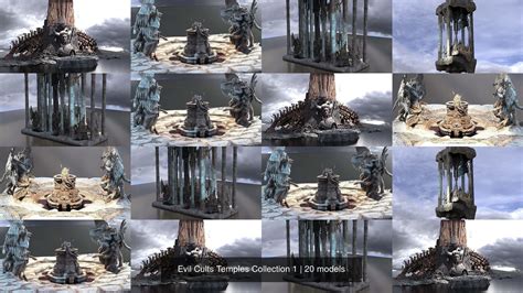 Evil Cults Temples Collection 1 Cgtrader