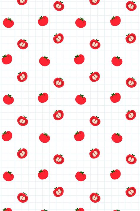 Free Vector Vector Tomato Seamless Pattern Background