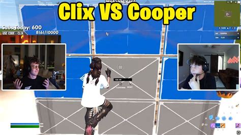 Clix Vs Cooper 1v1 Buildfights Youtube