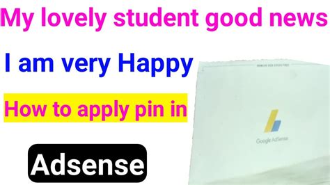 How To Apply Adsense Pin Adsense Pin Verification Live Demo Google