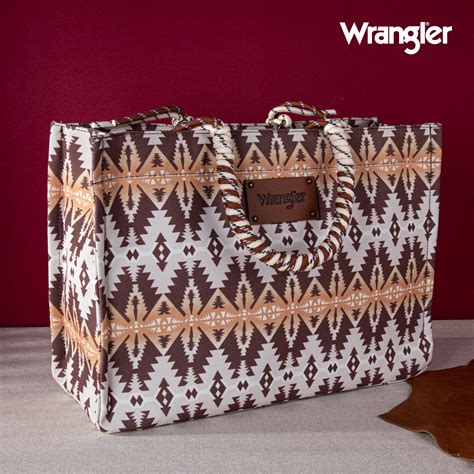 Wg284a 8119 Wrangler Oversized Tote Bag Braided Handles Weekender Bag