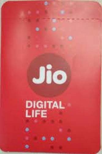 Fast G Lte Data Unlimited Texts And Direct Call Option Digital Life Jio Sim Card Body Material
