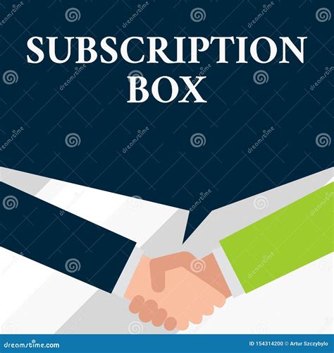 Conceptual Hand Writing Showing Subscription Box Business Photo