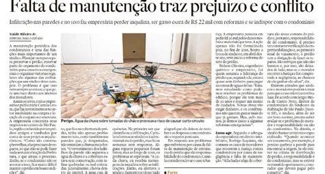 Falta De Manutenção Traz Prejuízo E Conflito Em Condomínios Prevenção