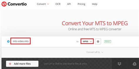 How To Convert MTS To MPEG Tips Tools Here