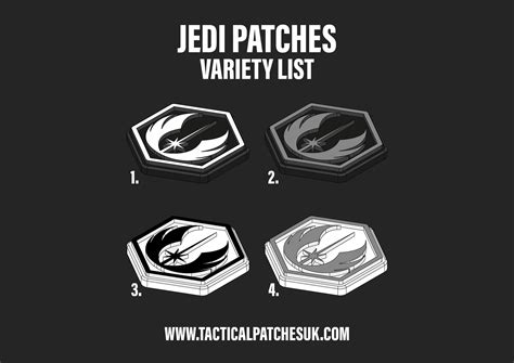 Jedi Hexagon Velcro Patches Star Wars Tacticalpatchesuk