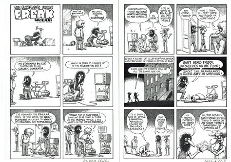 Gilbert Shelton The Freak Brothers The Exervision 2 Page Story