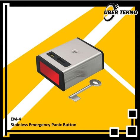 Jual Stainless Emergency Panic Button Hold Up Button With Key Kota Bekasi Uber Tekno