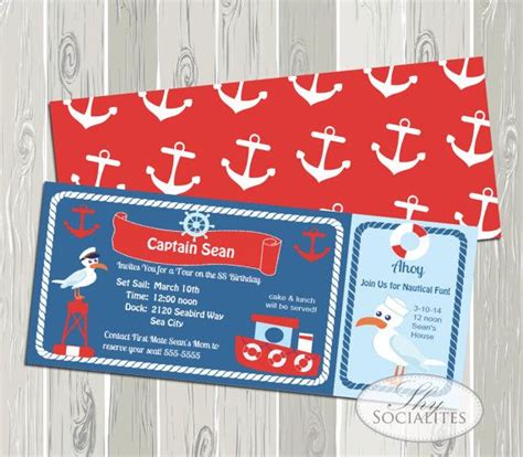 Ticket Invitation Boat Boarding Pass Cruise By Shysocialites