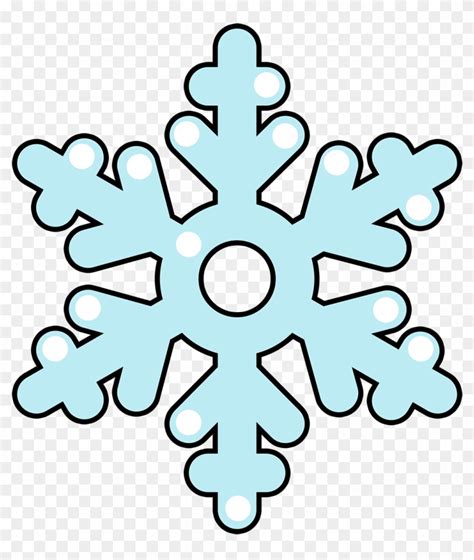 Cartoon Clipart Snowflake Easy Snowflake Coloring Pages Hd Png