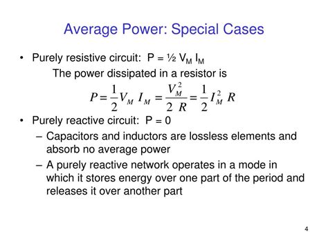 PPT Instantaneous Power Average Power RMS Examples PowerPoint Presentation ID