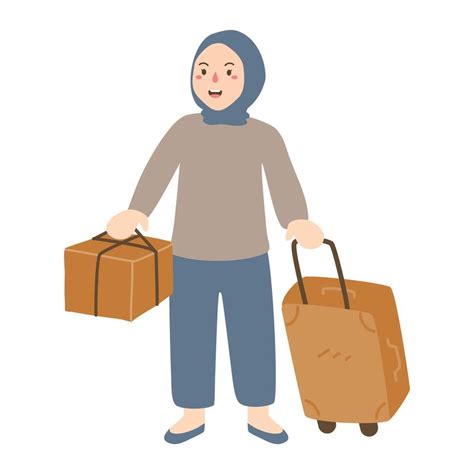 Mudik Or Going Celebrate Eid Mubarak Illustration 42331165 Vector Art