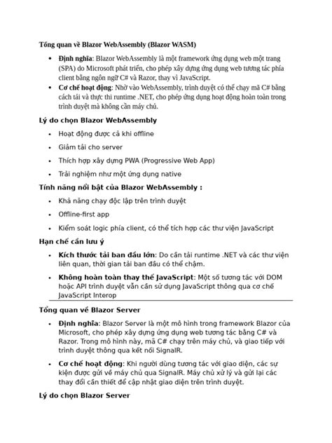 Blazor Server And Blazor Webassembly Pdf