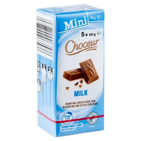 Milk Chocolate Mini Bars 5 Pack 40g