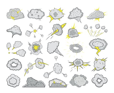 Comic Cloud Set 9640389 Vector Art At Vecteezy