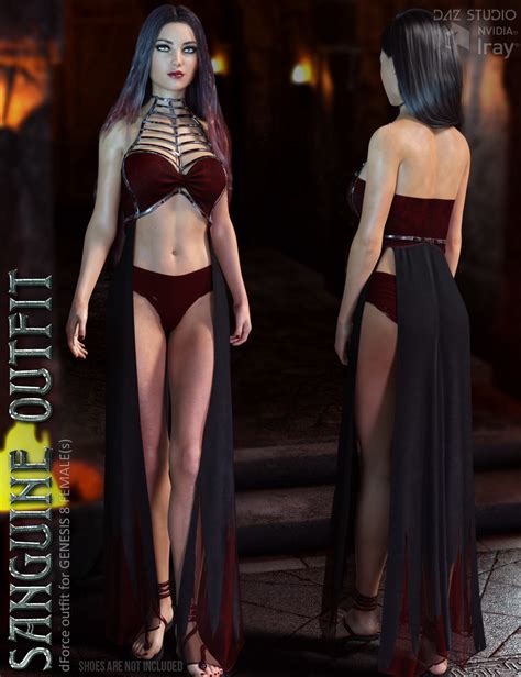 Dforce Sanguine Outfit For Genesis 8 Females Daz 3d