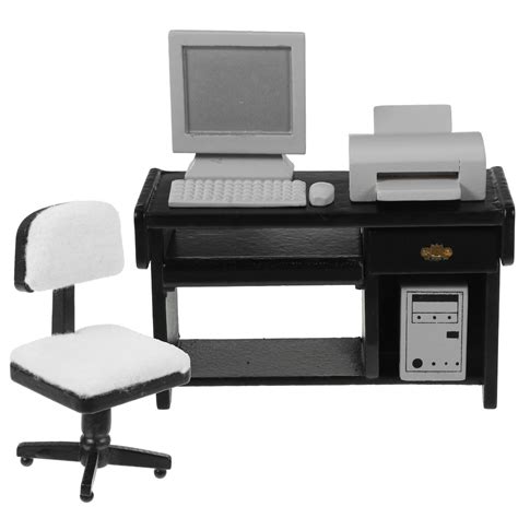 Amazon Toyvian 1 Juego De Mini Escritorio De Oficina Juguetes De