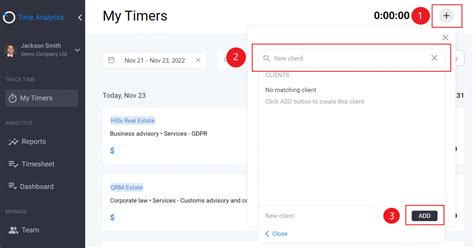How To Add A New Client Manually Time Analytics
