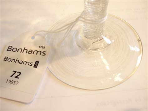 Bonhams An Engraved Air Twist Ale Glass Circa 1760
