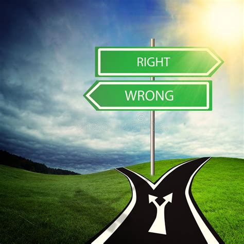 The Right Way Or Wrong Way Stock Image Image Of Market 2307359