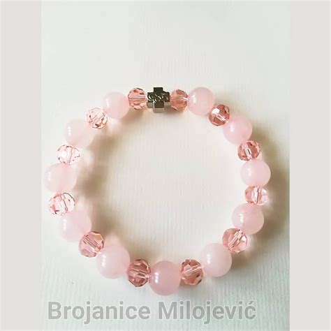 Brojanica rozenkvarc i kristal kombinacija. Viber 0665060602 #brojanica ...