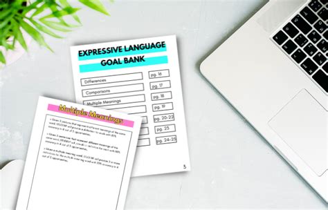 Expressive Language Goals Speech Therapy With Free Goal Bank Speech Therapy Store